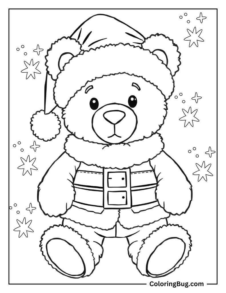 54 Teddy Bear Coloring Pages (Free Printable PDFs)