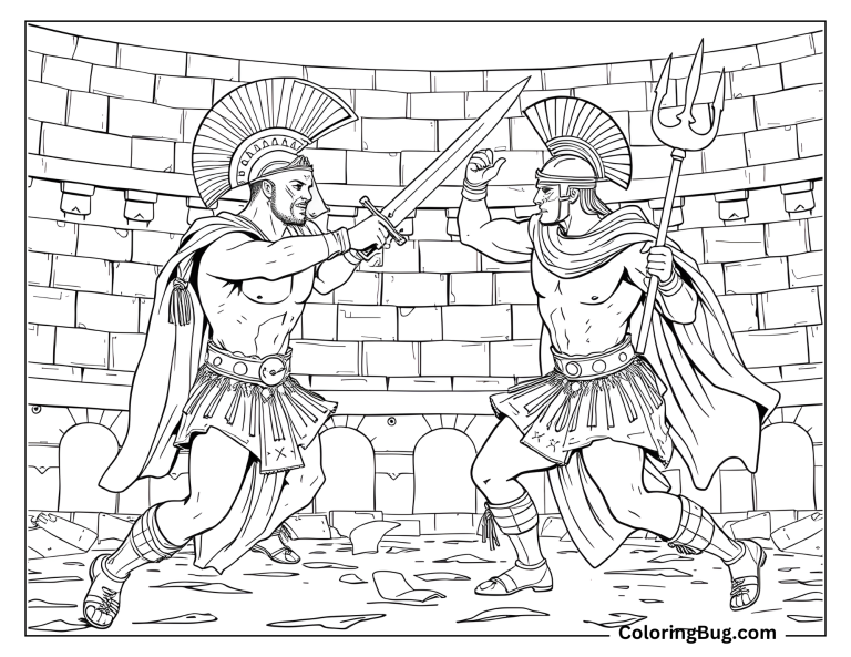 14 Gladiator Coloring Pages (Free Printable PDFs)