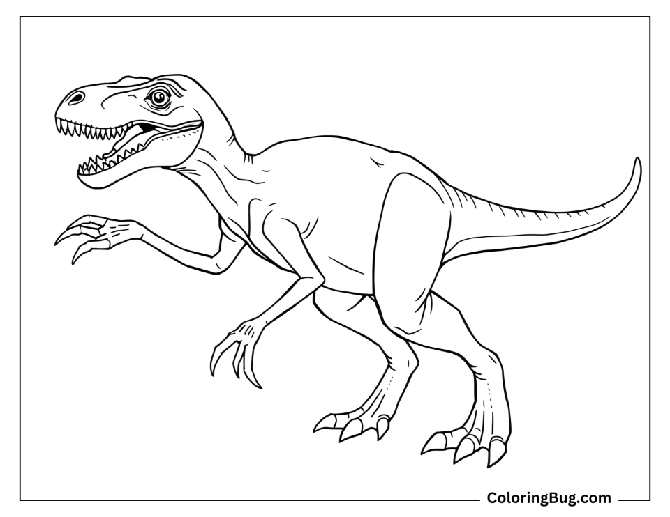 30 Velociraptor Coloring Pages (Free Printable PDFs)