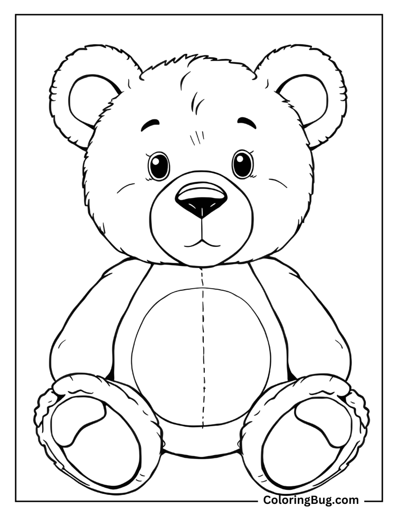 54 Teddy Bear Coloring Pages (Free Printable PDFs)