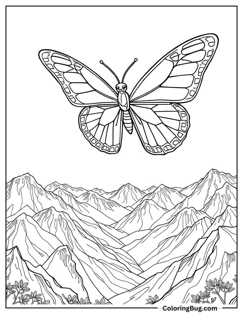 82 Cute Butterfly Coloring Pages (Free Printable PDFs)