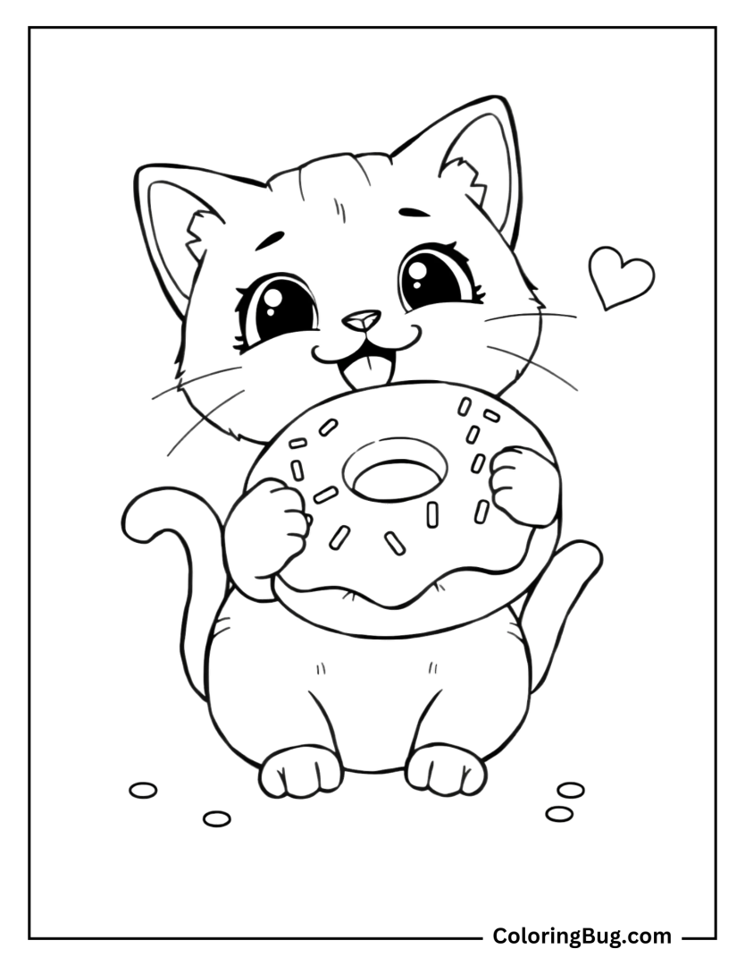 68 Cute Cat Coloring Pages (Free Printable PDFs)