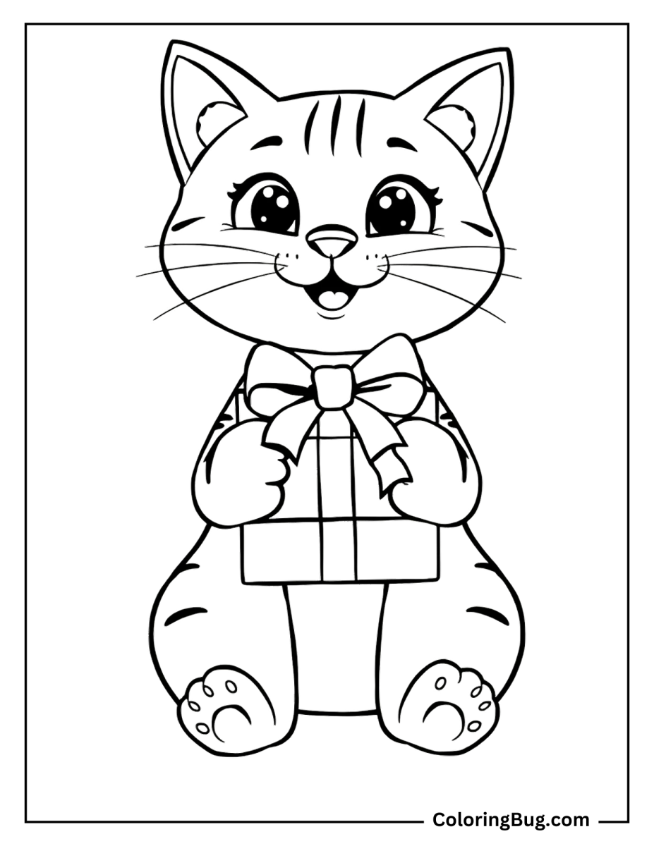 68 Cute Cat Coloring Pages (Free Printable PDFs)