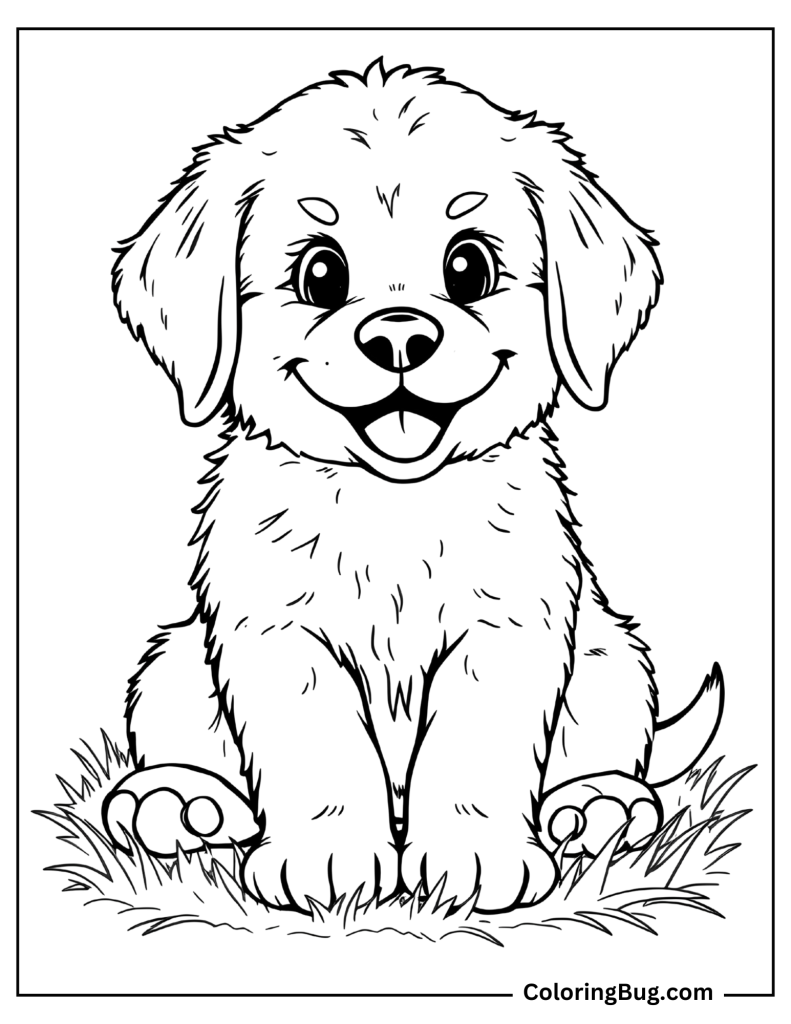 60 Cute Puppy Coloring Pages (Free Printable PDFs)