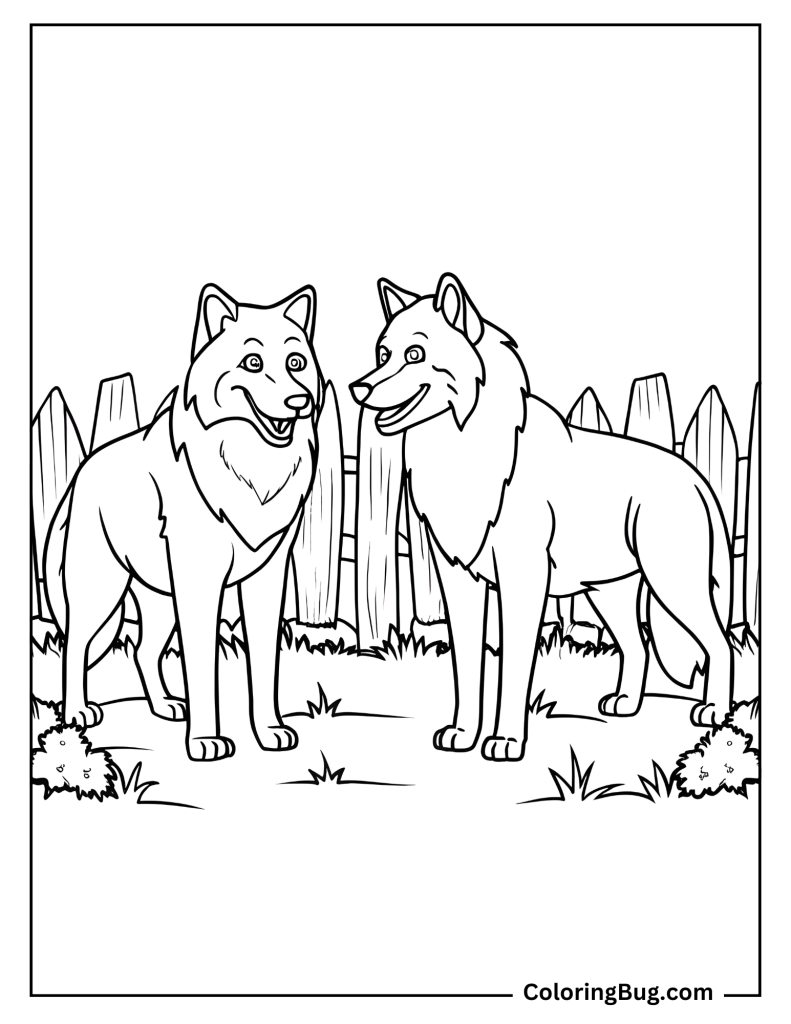 50 Wolf Coloring Pages (Free Printable PDFs)
