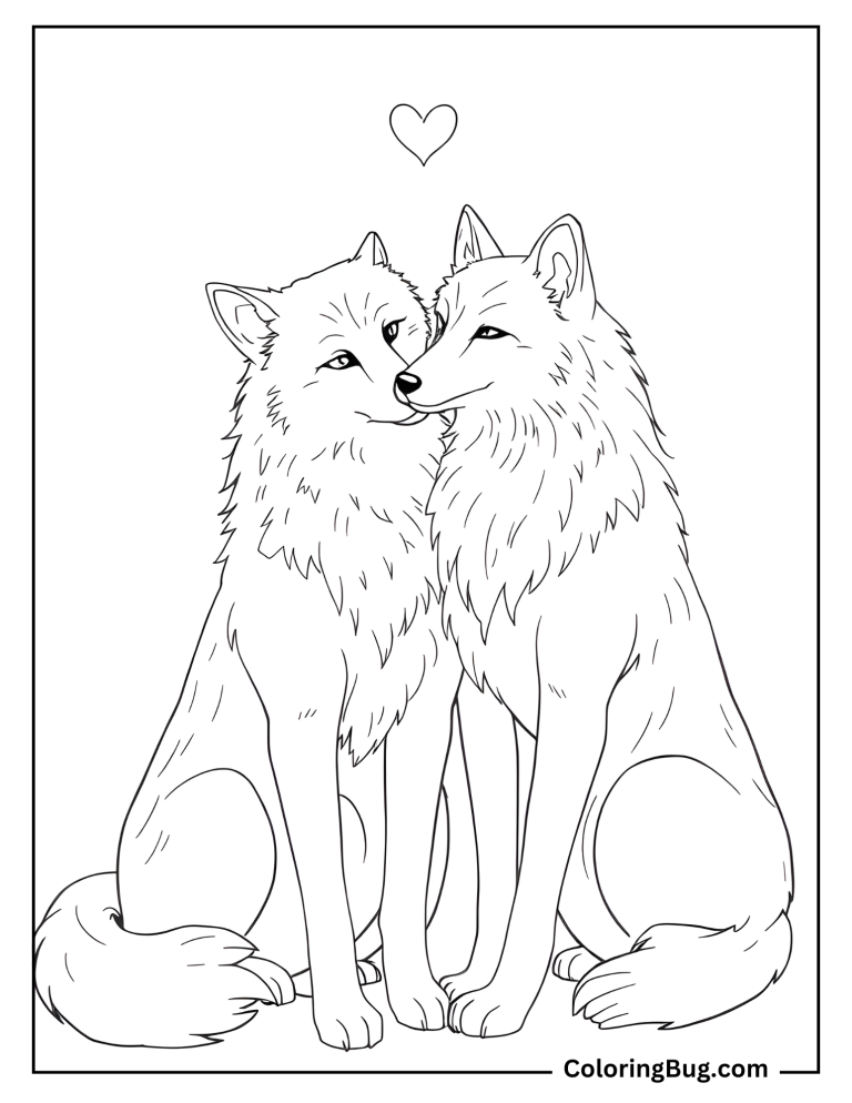 50 Wolf Coloring Pages (Free Printable PDFs)