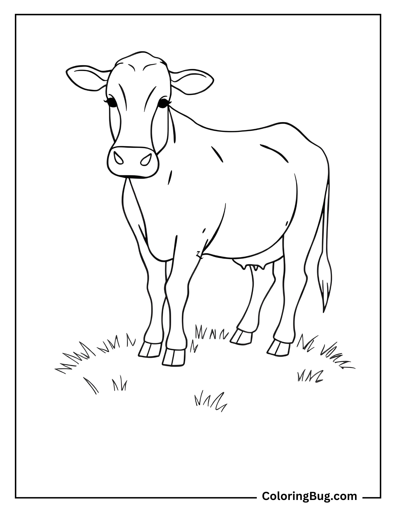 90+ Cow Coloring Pages (Free Printable PDFs)