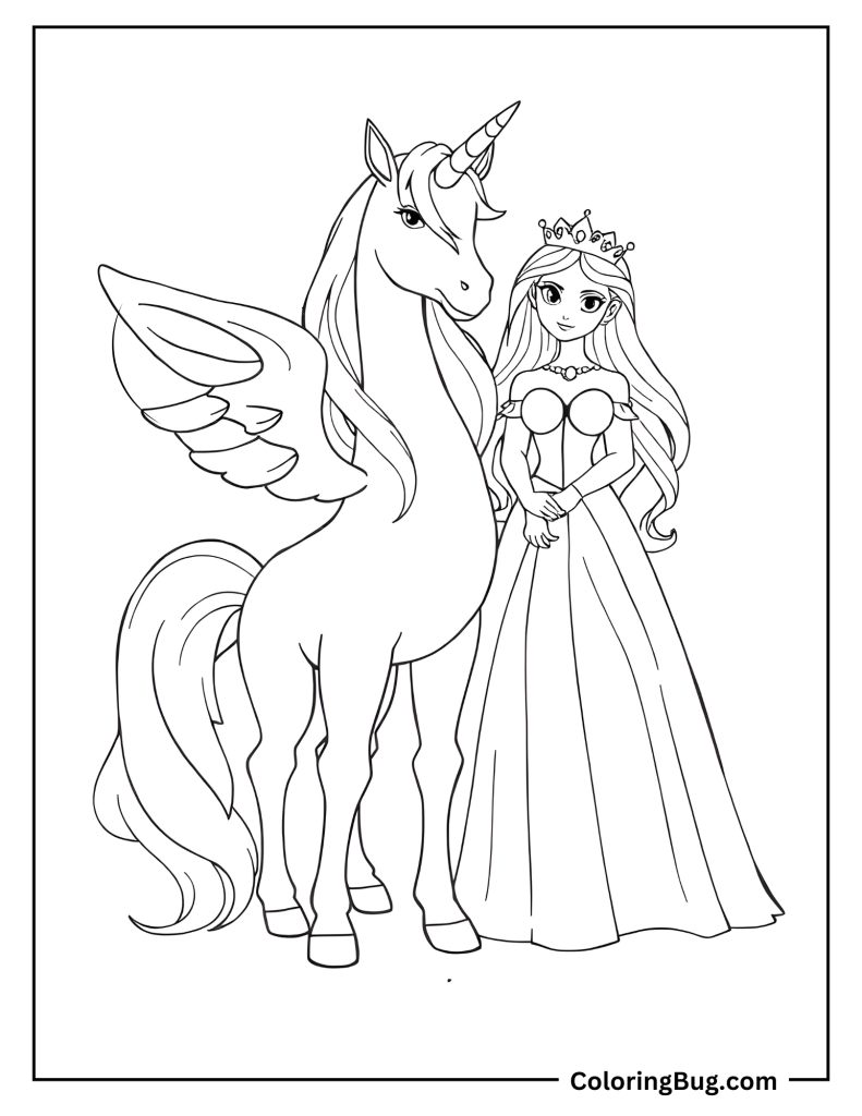 50+ Alicorn Coloring pages (Free printable PDFs)