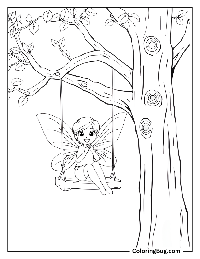 50 Fairy Coloring Pages (Free Printable PDFs)