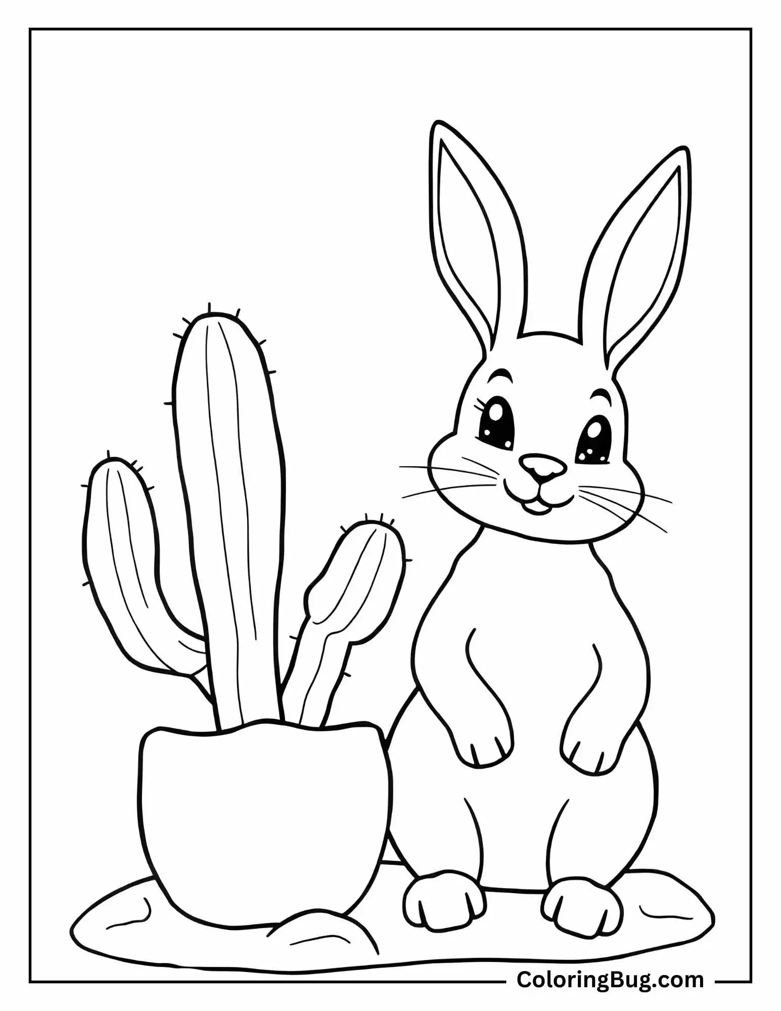 30 Cactus Coloring Pages (Free Printable PDFs)