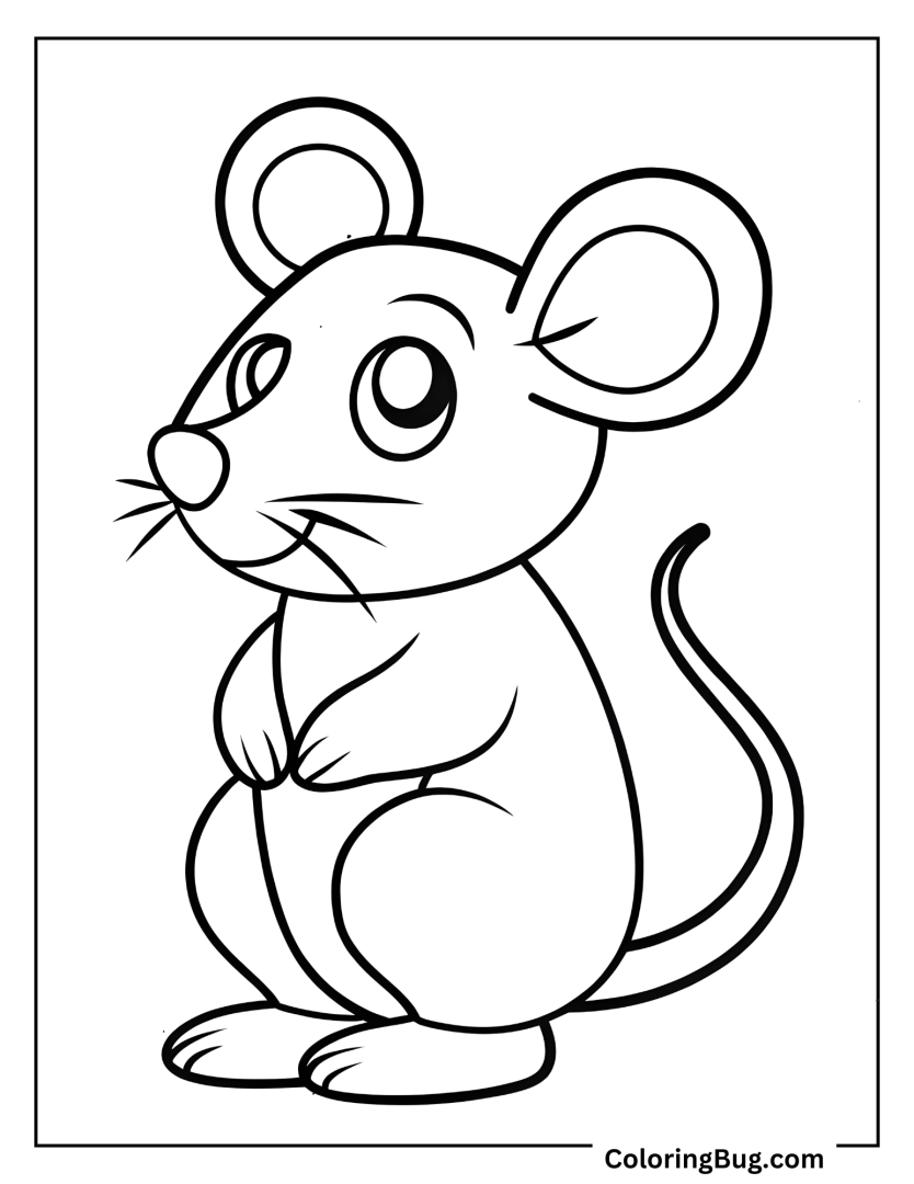 40 Mouse Coloring Pages (Free Printable PDFs)