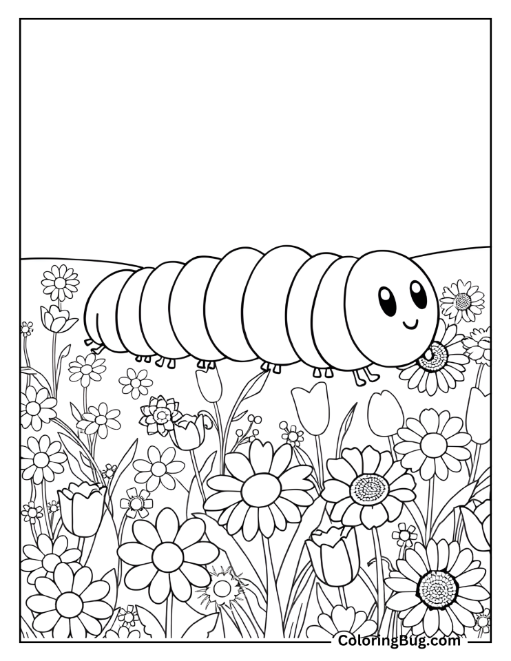40+ Caterpillar Coloring pages (Free printable PDFs)