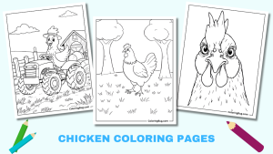 40 Chicken Coloring Pages (Free Printable PDFs)