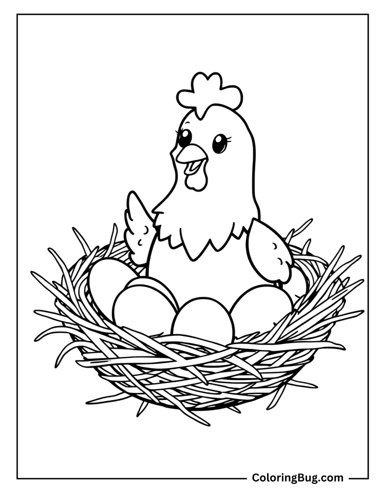 40 Chicken Coloring Pages (Free Printable PDFs)