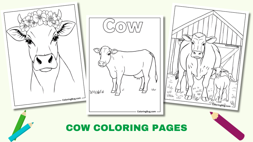 90+ Cow Coloring Pages (Free Printable PDFs)
