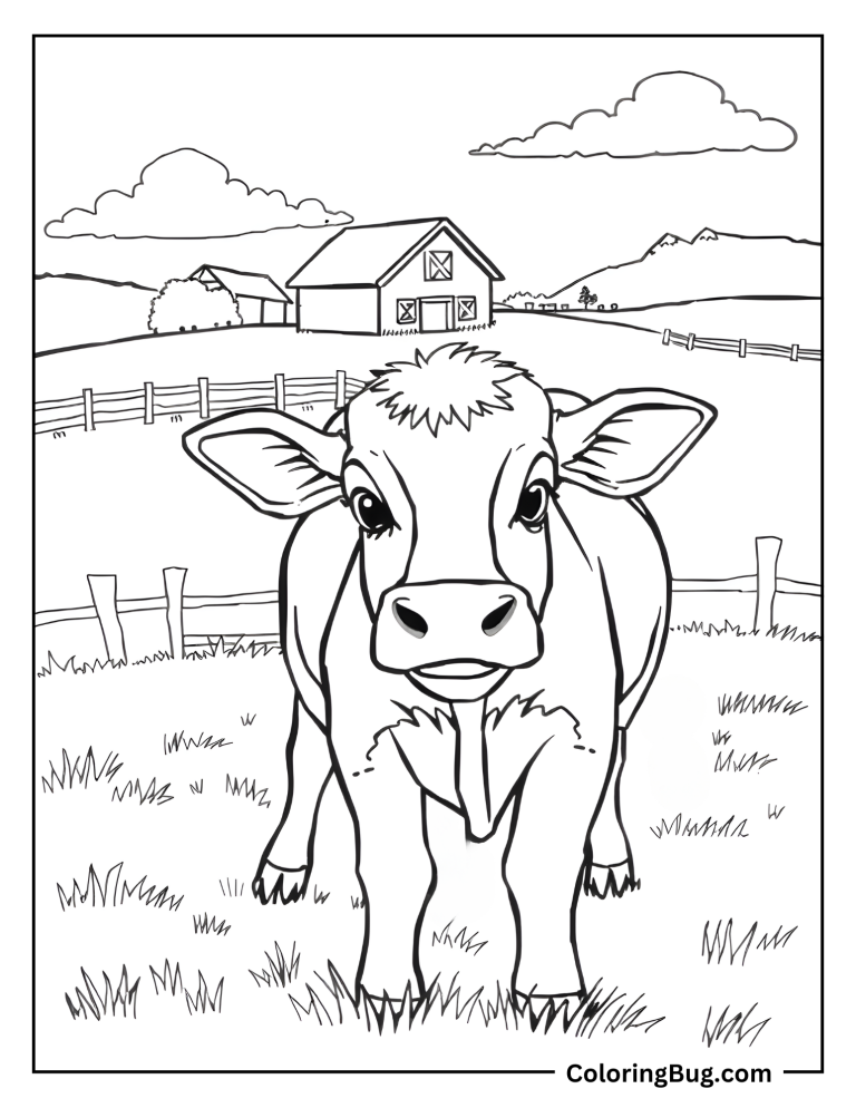 40 Farm Animals Coloring Pages (Free Printable PDFs)