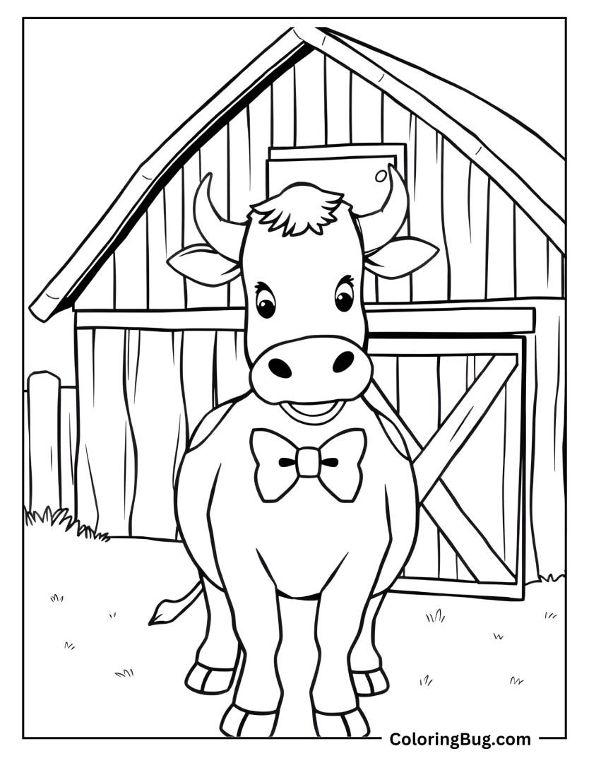 90+ Cow Coloring Pages (Free Printable PDFs)