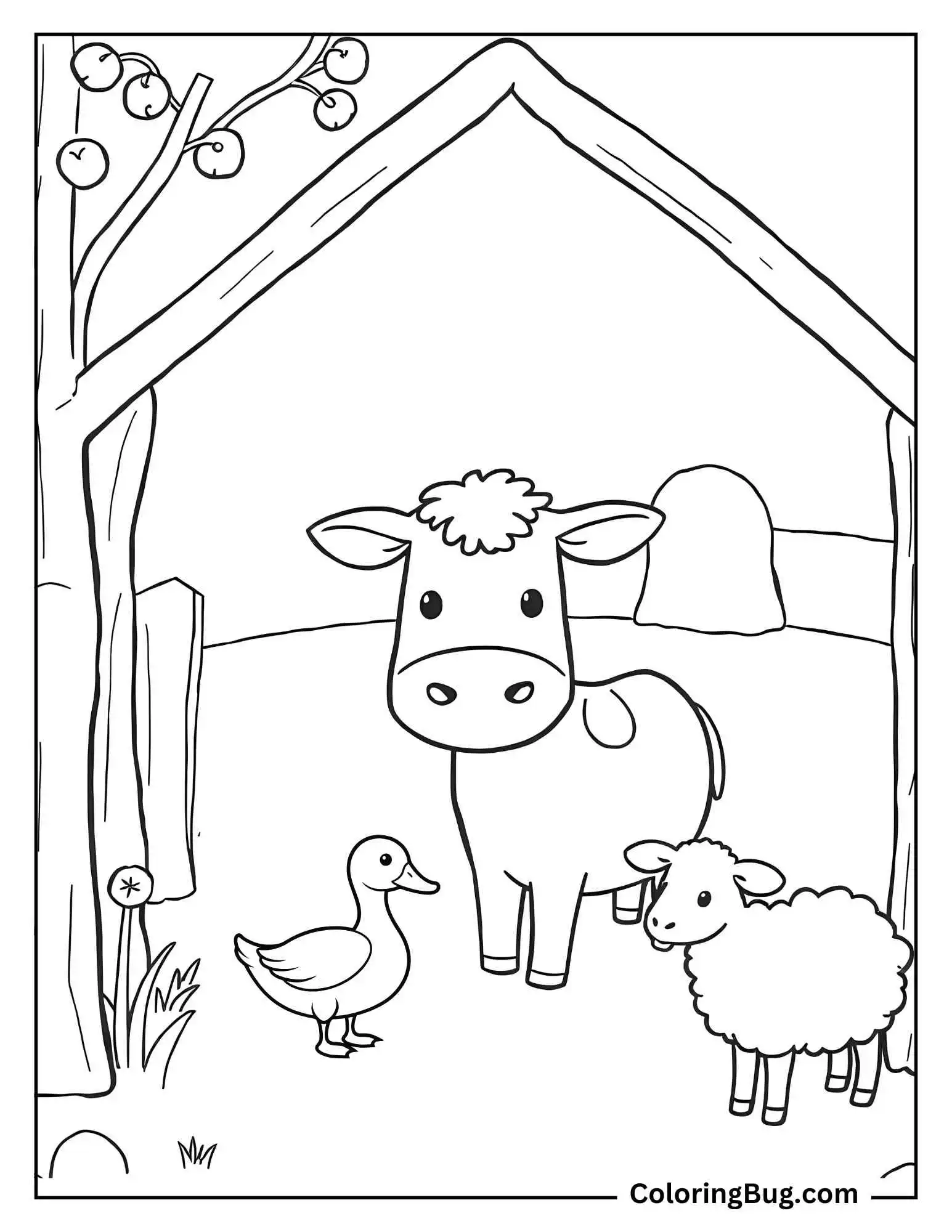 40 Farm Animals Coloring Pages (Free Printable PDFs)