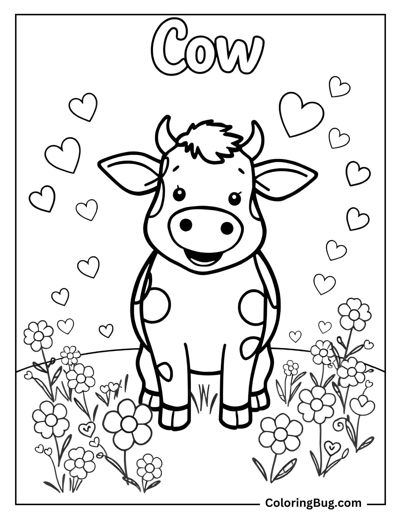 90+ Cow Coloring Pages (Free Printable PDFs)