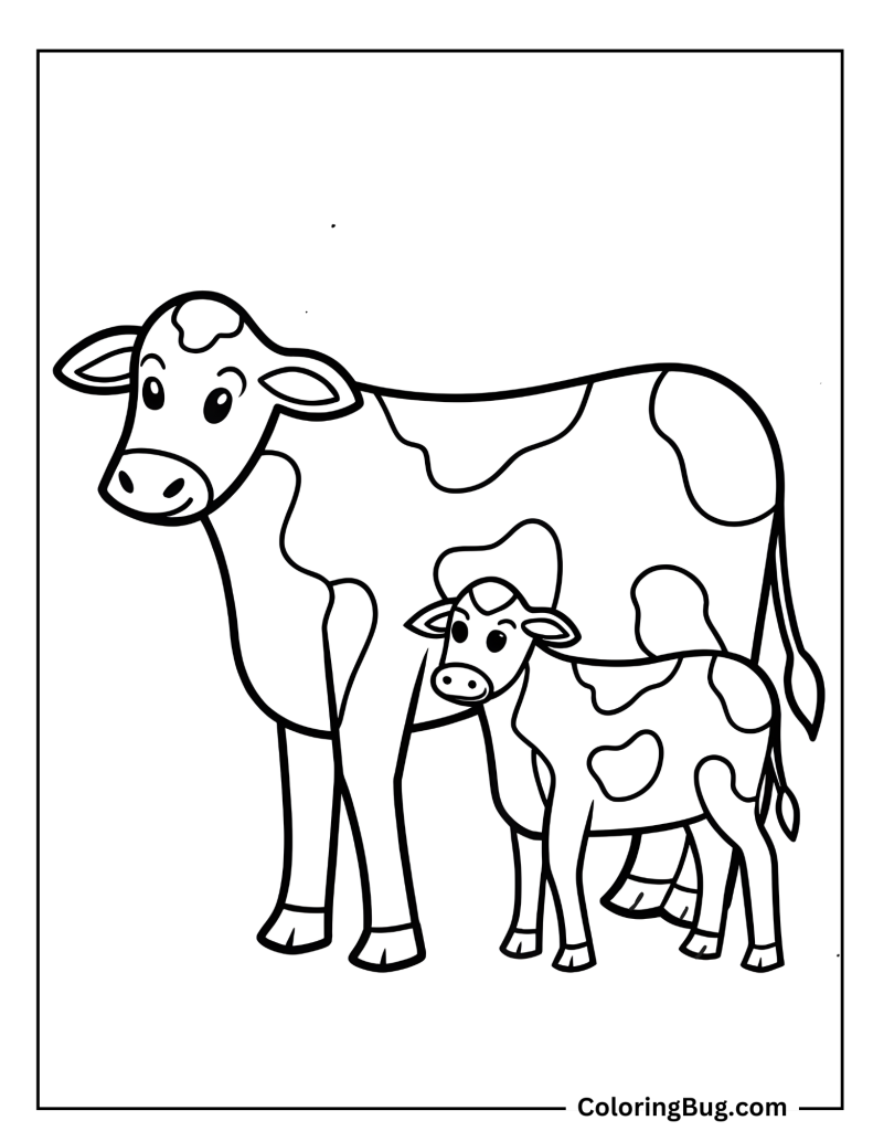 40 Farm Animals Coloring Pages (Free Printable PDFs)