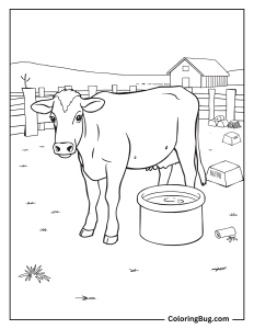 90+ Cow Coloring Pages (Free Printable PDFs)
