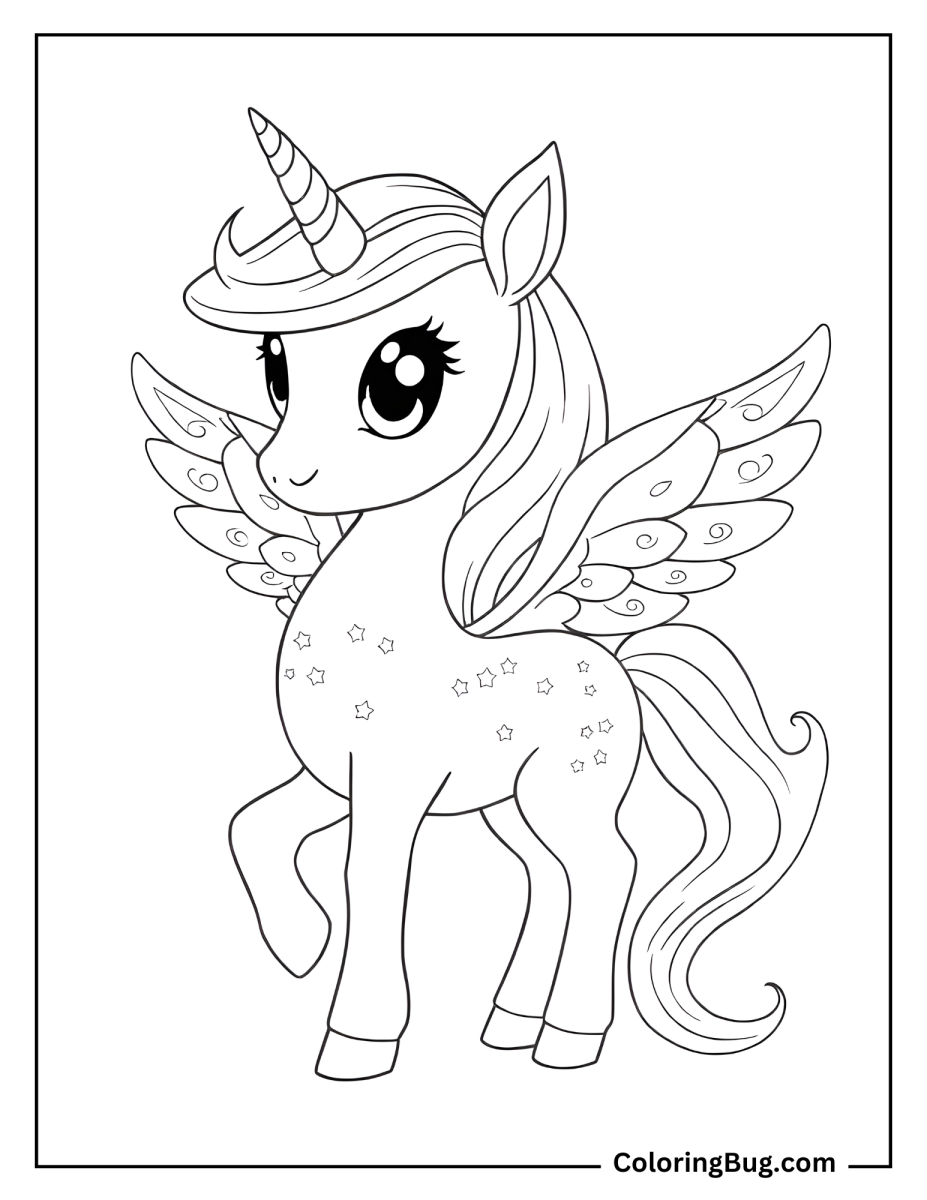 50+ Alicorn Coloring pages (Free printable PDFs)