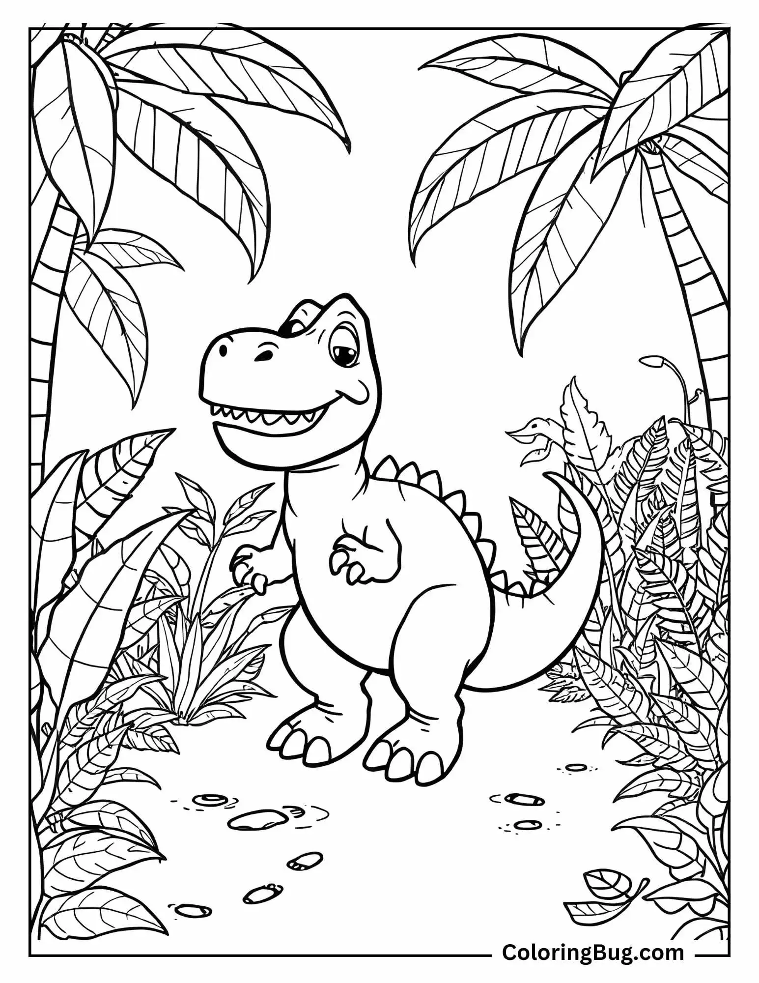 38 Cute Baby Dinosaur Coloring Pages (Free Printable PDFs)