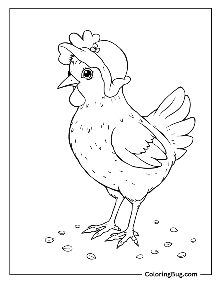 40 Chicken Coloring Pages (Free Printable PDFs)