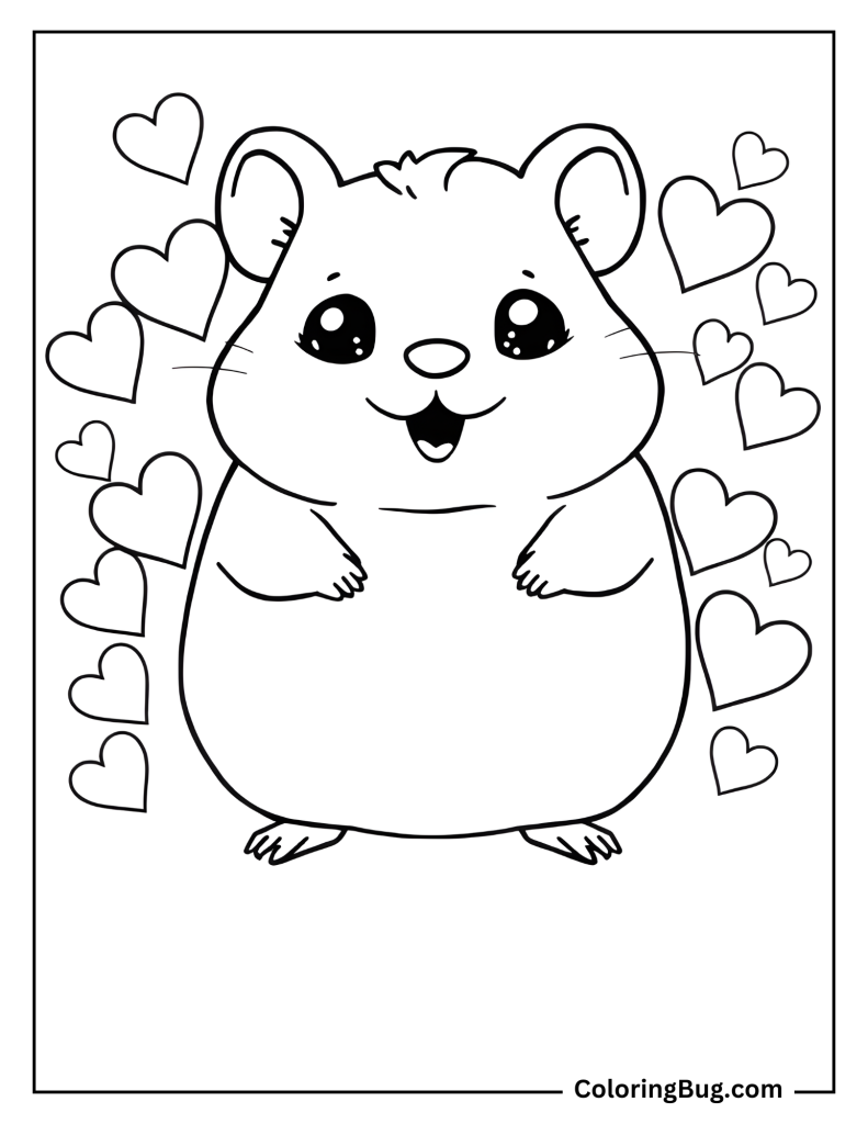 50 Hamster Coloring Pages (Free printable PDFs)
