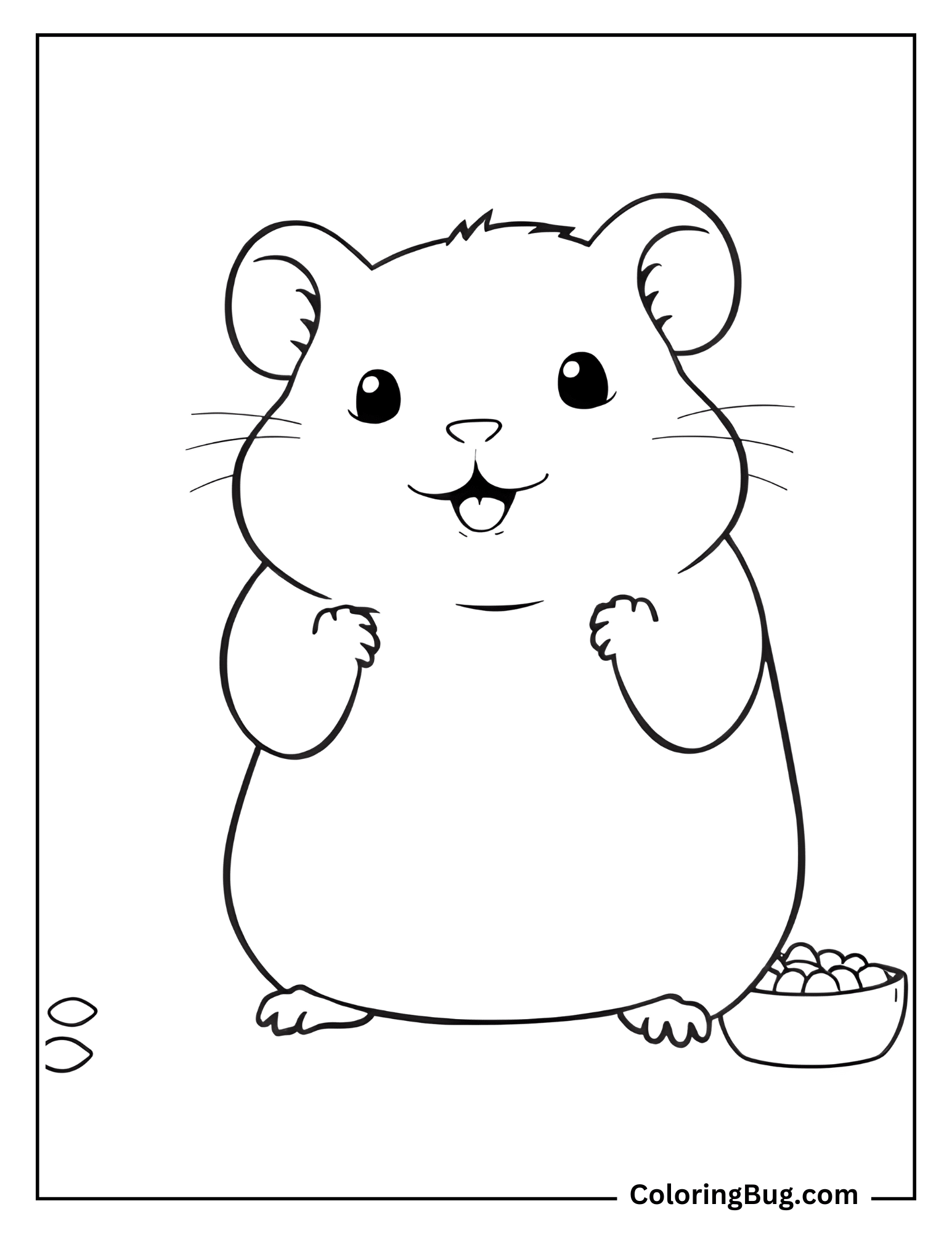 50 Hamster Coloring Pages (Free printable PDFs)
