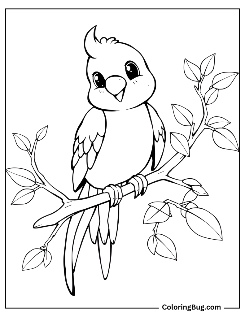50 Parrot Coloring Pages (Free Printable PDFs)