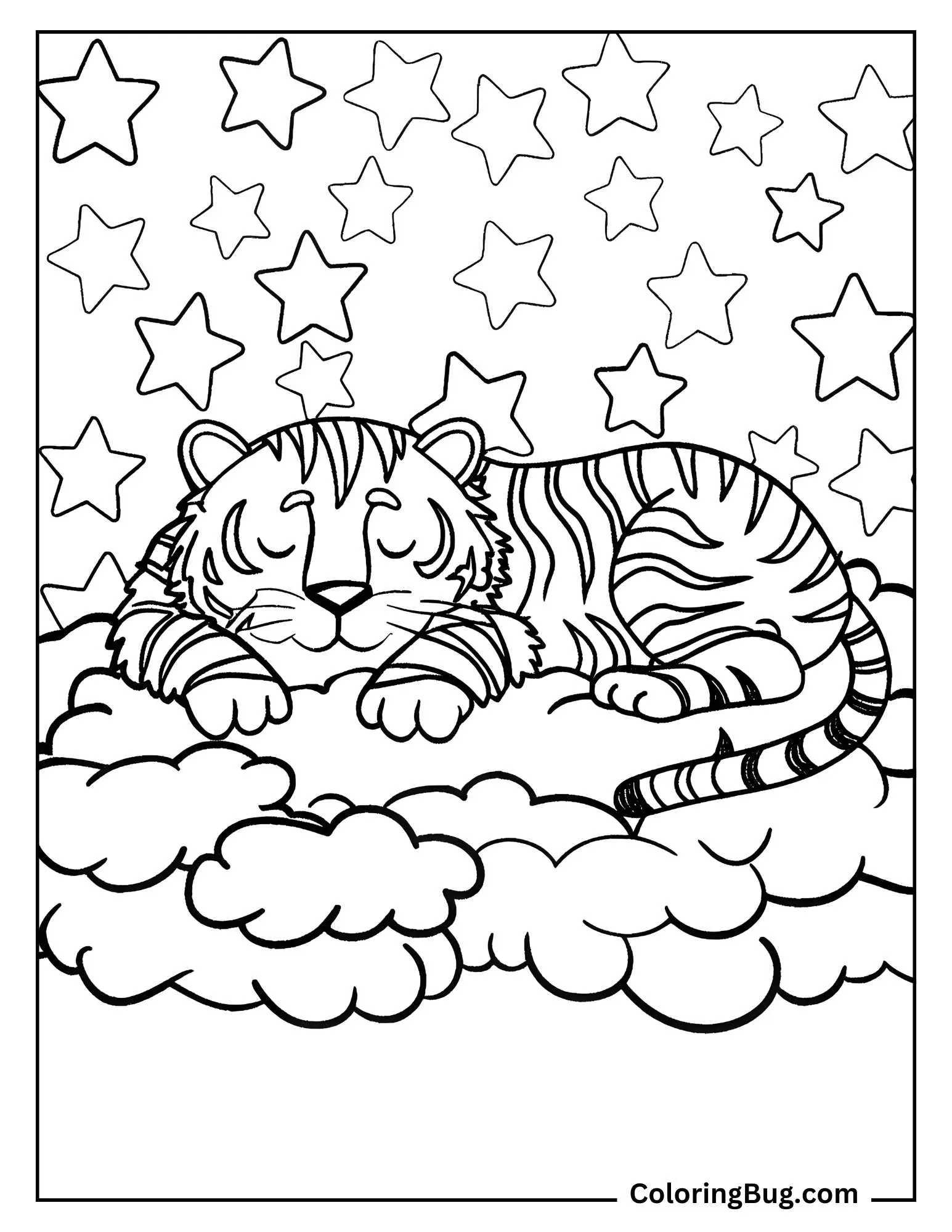 50 Tiger Coloring Pages (Free Printable PDFs)