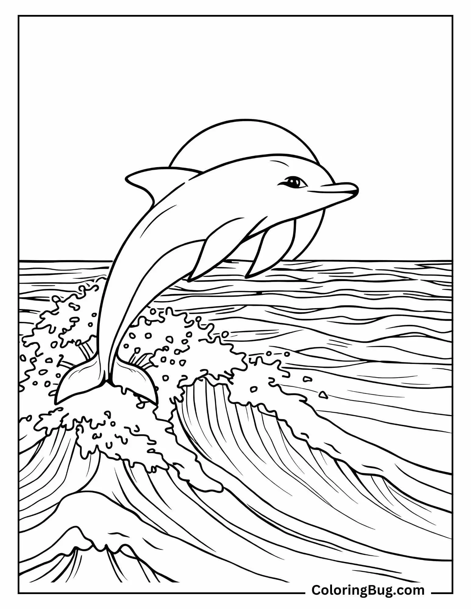 50 Dolphin Coloring Pages (Free Printable PDFs)
