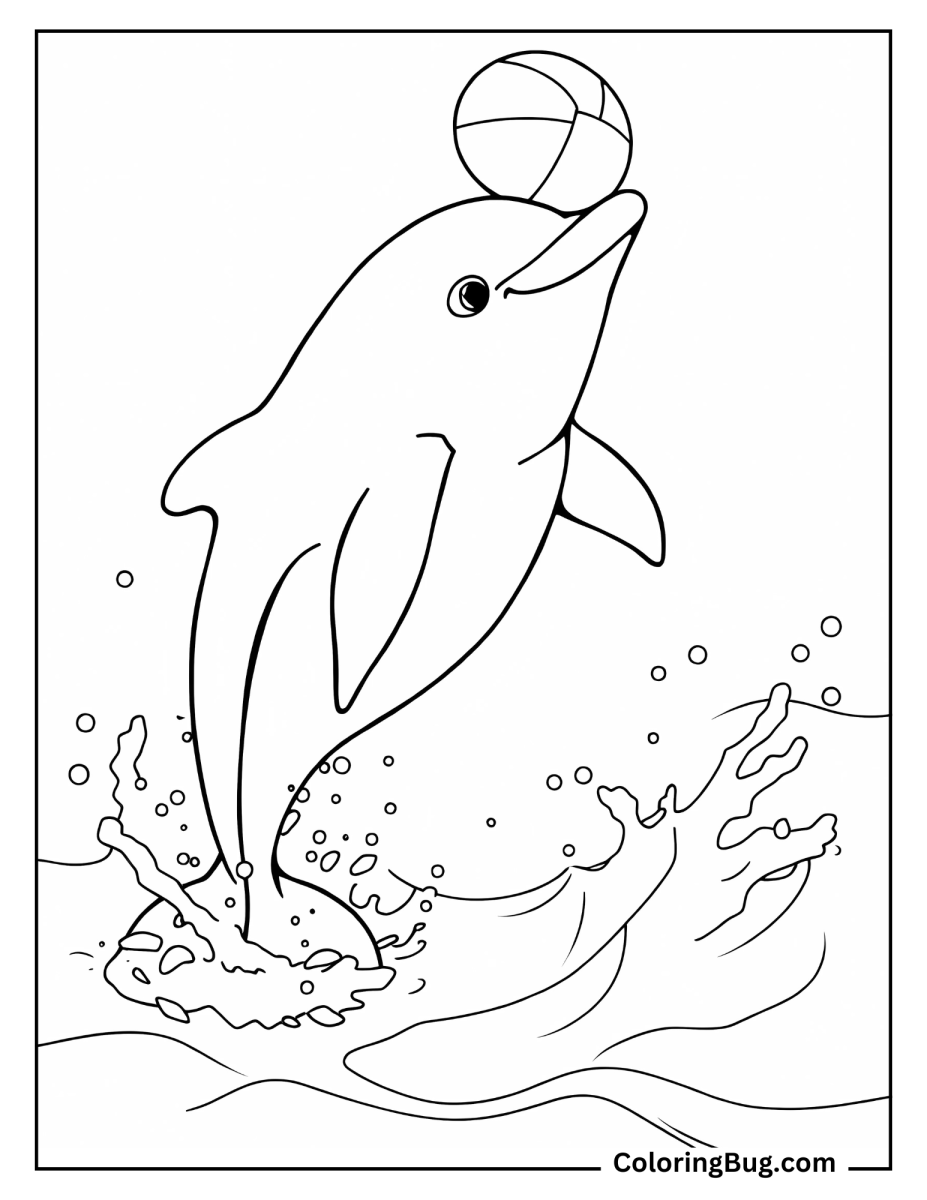 50 Dolphin Coloring Pages (Free Printable PDFs)