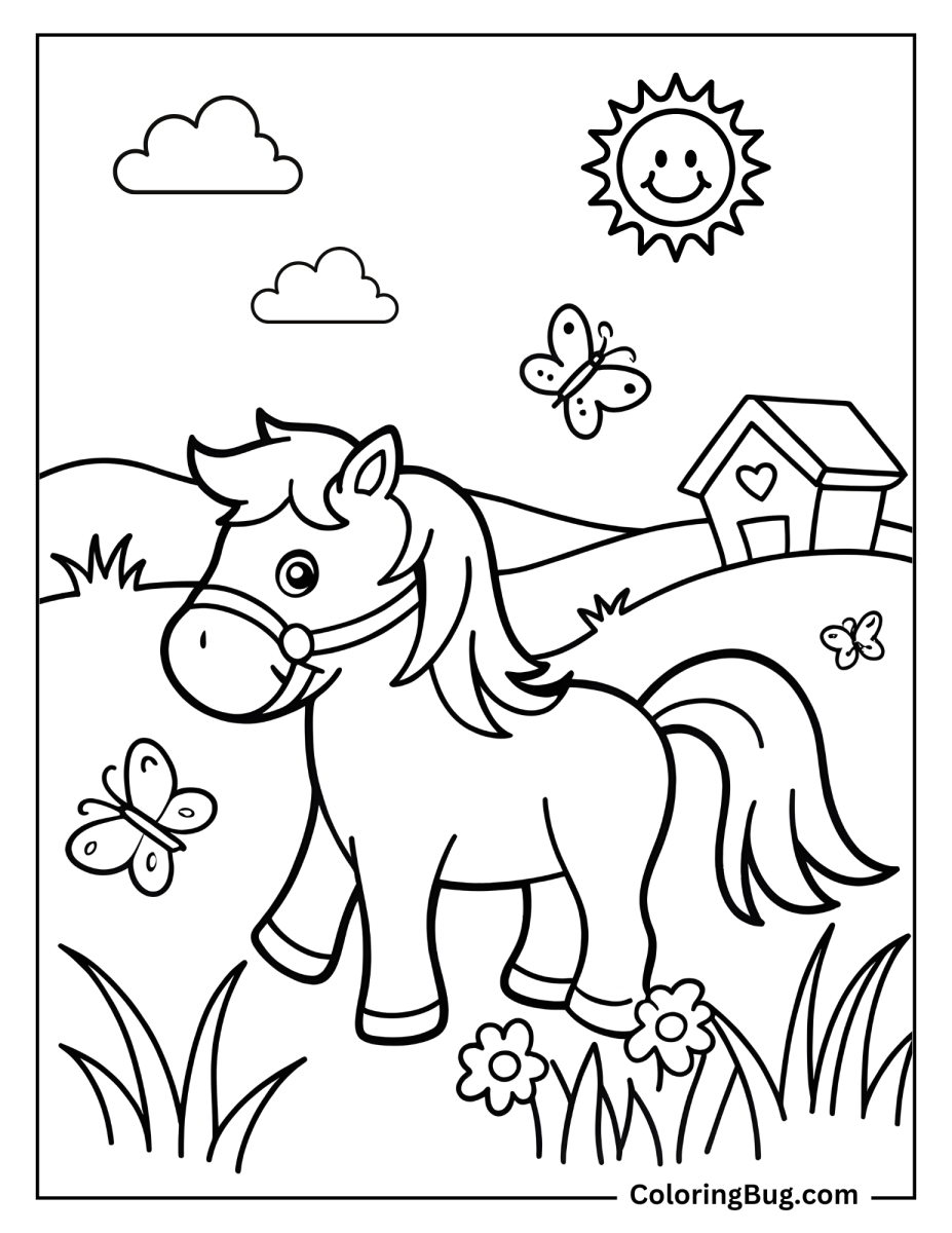 74 Horse Coloring Pages (Free Printable PDFs)