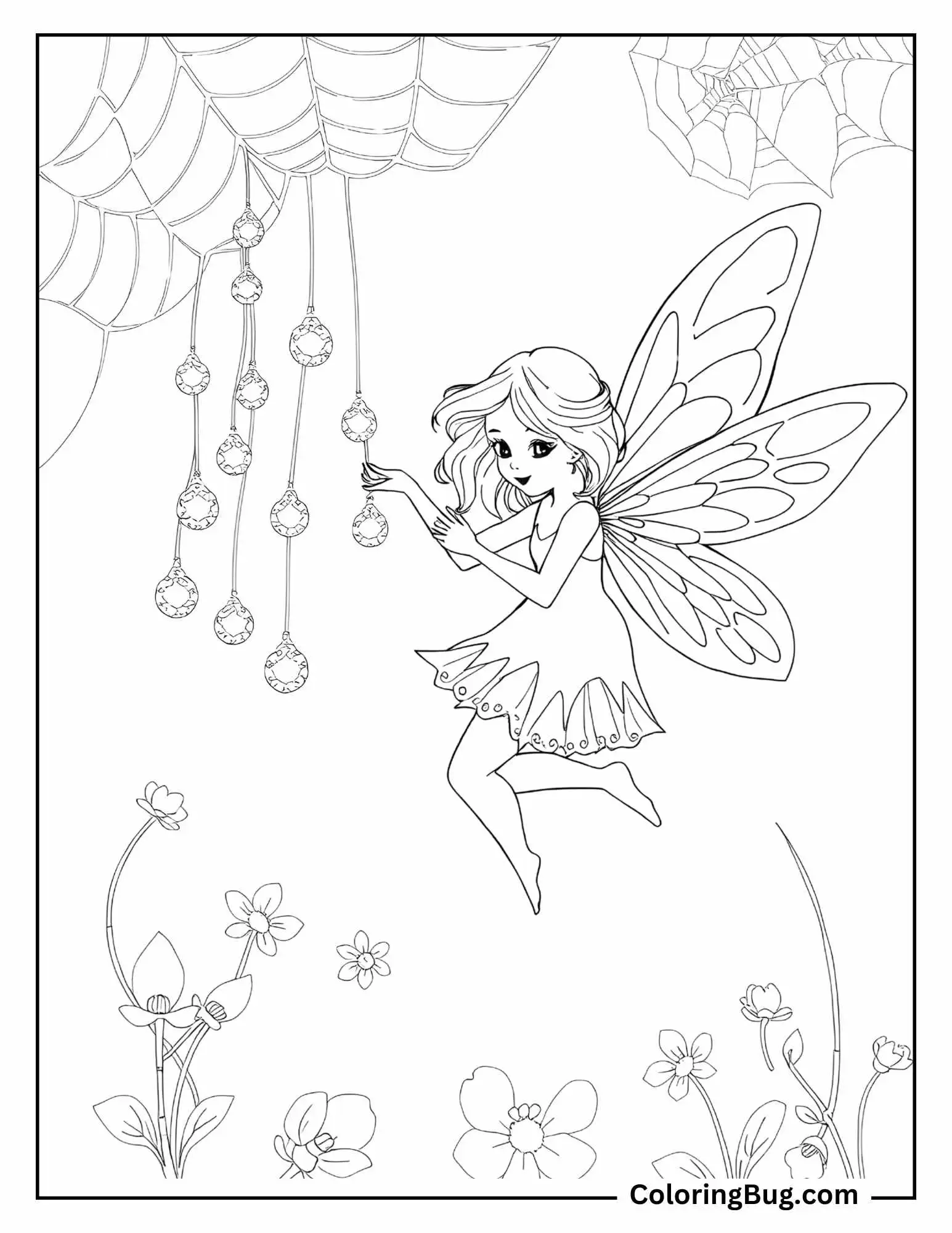 50 Fairy Coloring Pages (Free Printable PDFs)