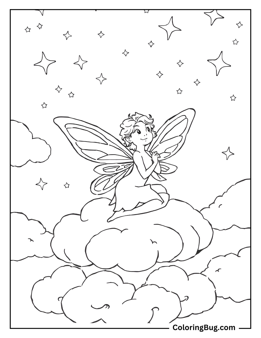 50 Fairy Coloring Pages (Free Printable PDFs)