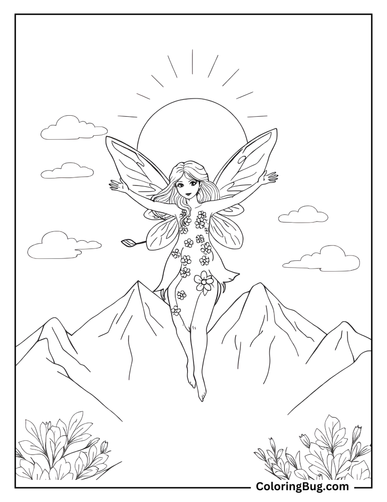 50 Fairy Coloring Pages (Free Printable PDFs)