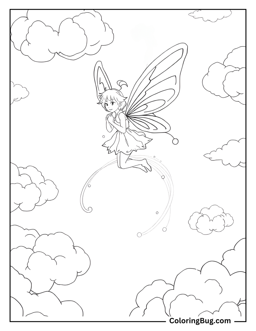 50 Fairy Coloring Pages (Free Printable PDFs)