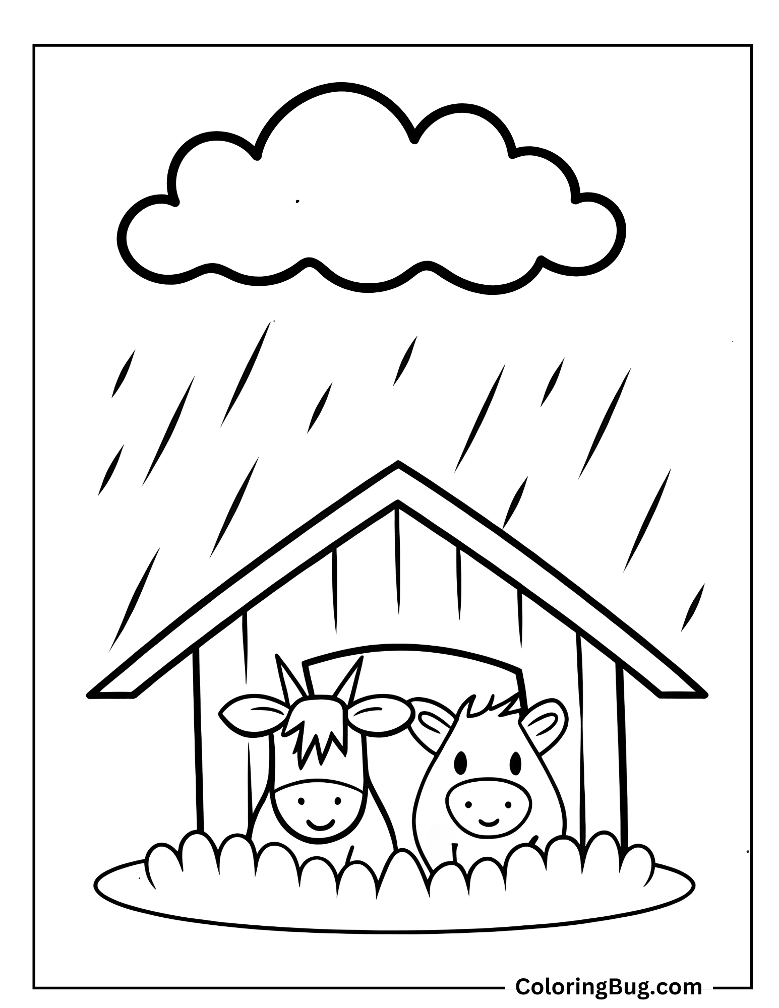 40 Farm Animals Coloring Pages (Free Printable PDFs)