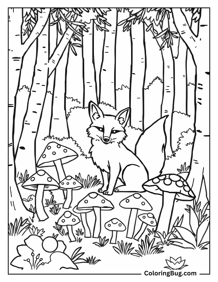 50 Fox Coloring Pages (Free Printable PDFs)