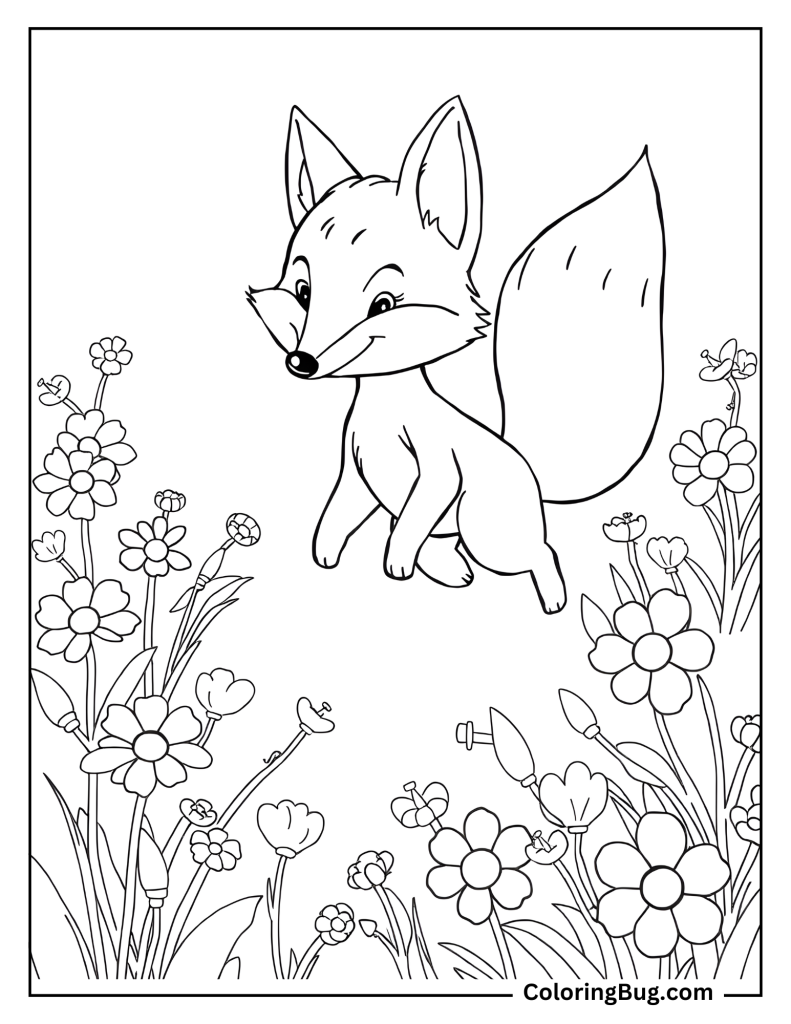 50 Fox Coloring Pages (Free Printable PDFs)