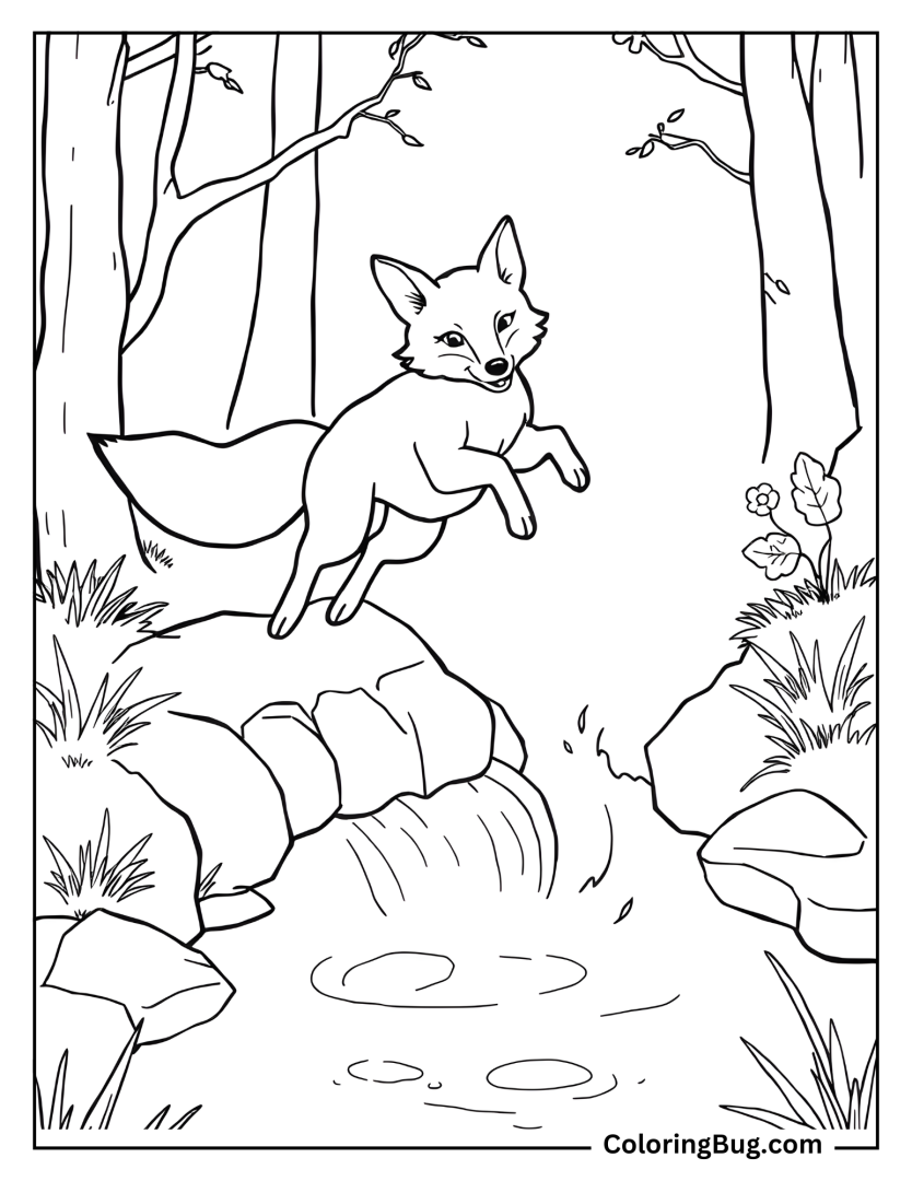 50 Fox Coloring Pages (Free Printable PDFs)