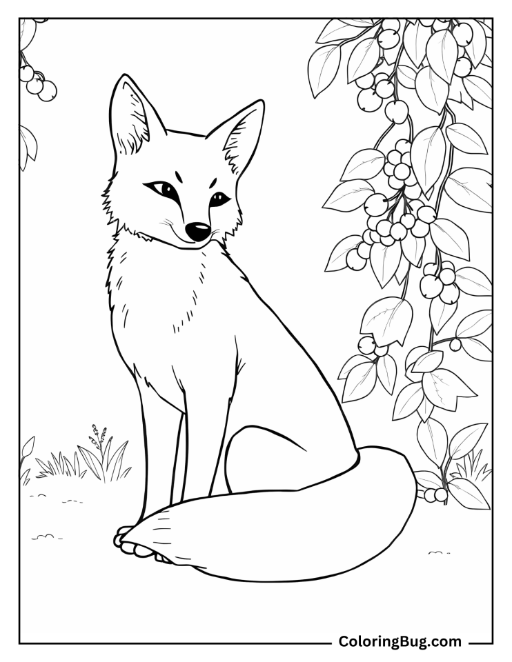 50 Fox Coloring Pages (Free Printable PDFs)