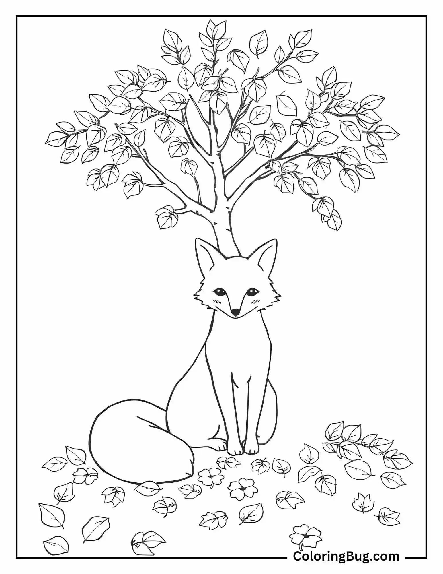 50 Fox Coloring Pages (Free Printable PDFs)