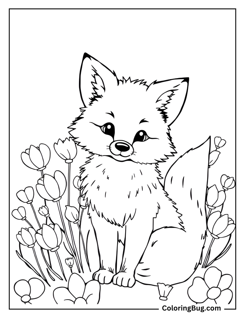 50 Fox Coloring Pages (Free Printable PDFs)