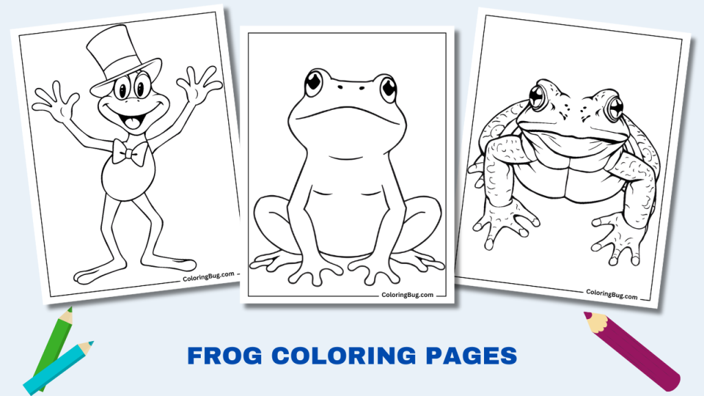 40 Frog Coloring Pages (Free Printable PDFs)