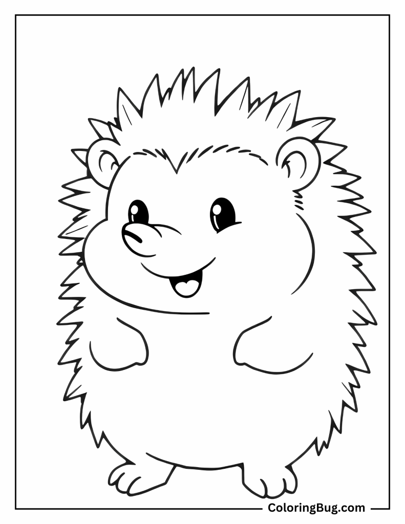 40 Hedgehog Coloring Pages (Free Printable PDFs)