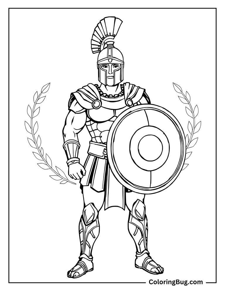 14 Gladiator Coloring Pages (Free Printable PDFs)