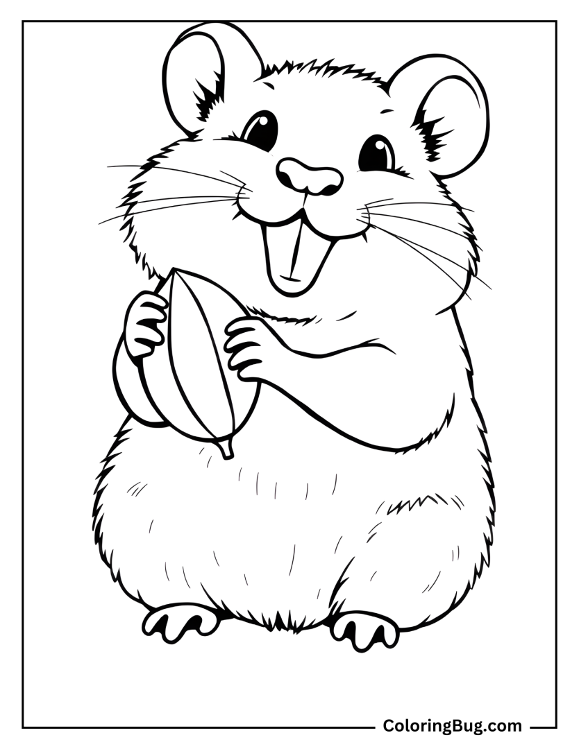 50 Hamster Coloring Pages (Free printable PDFs)